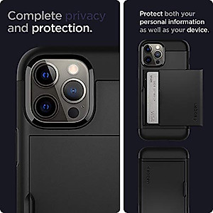 Spigen Slim Armor CS Designed for iPhone 12 Pro Max Case (2020). - Black