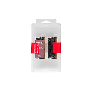 HyperX HX424S14IB2K2/16 Impact Black 16GB Kit of 2 (2x8GB) 2400MHz DDR4 Non-ECC CL14 260-pin Unbuffered SODIMM Internal Memory Black