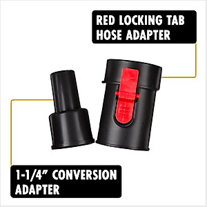 WORKSHOP Wet/Dry Vacs Vacuum Accessories WS17820A Wet/Dry Vacuum Hose, 1-7/8-Inch x 7-Feet Locking Wet/Dry Vac Hose for Wet/Dry Shop Vacuums