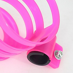 Water Cup Holder Drink Holder Rack for Strollers Wheelchairs Rollators Walkers Bicycles for Bottles (Pink)