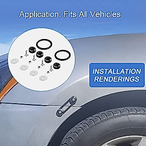 JDMSPEED Black Universal CNC Billet Bumper Trunk Quick Release Fastener Kit