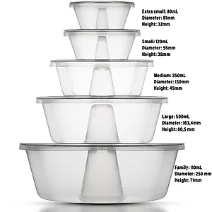 GTR SOURCE Oven Safe Medium Plastic Bain-Marie baking containers - Pudding/Flan - Not Reusable - 250mL/ 8oz - (Pack of 8), Clear, PUDIM03