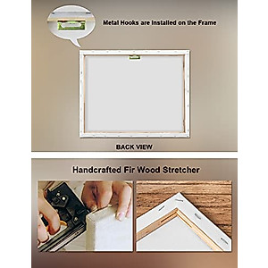 Creoate Bathroom Picture Wall Decor, Framed Wisdom Sea Turtle Green Canvas Art Motivational Artwork for Home Bathroom Wall Art, 12x15 Inches