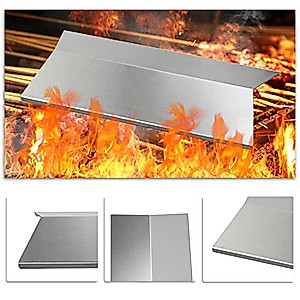 Grill Replacement Parts for Cuisinart CGG-306, Nexgrill 820-0033 820-0007B 820-0015 820-0007,820-0007G, Megamaster 820-0033M, 820-0007B, Flame Tamer 306-20133 306-20087 820-0033-05, 2 Pack Heat Plate