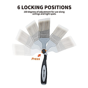 ROLLINGDOG Paint Roller Set - 9 Inch Paint Roller with Extension Pole,Wall Paint Kit Extendable Paint Brush with Tray Kit