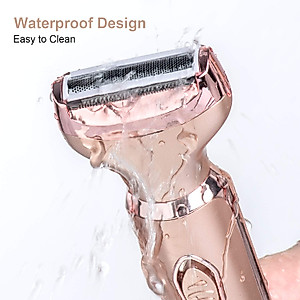 Electric Shaver for Women - Painless Electric Razor for Legs, Face & Bikini Line - Portable Wet and Dry Trimmer -Safe & Cordless - Micro USB Rechargeable