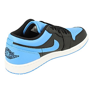 Nike Air Jordan 1 Low Men's Black/Black-University Blue 553558-041 10
