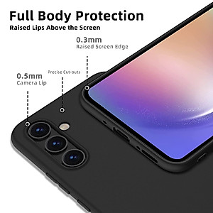 X-level Samsung Galaxy A54 5G Case Slim Fit Soft TPU Super Ultra-Thin [Guardian Series] A54 5G Phone Back Cover Light Protective Matte Finish Coating Case Compatible Samsung A54 5G-Black
