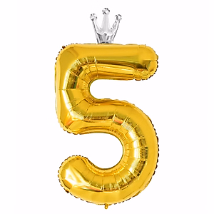 40-Inch Gold Number 50 Balloons for Birthdays, 50th Birthday Decorations for Boys Girls, 50th Birthday Party Supplies. (Gold 50)