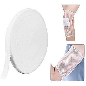 Salmue 10M Fix Net Tubular Bandage Elastic Net Dressing Breathable Tubular Gauze Stretch Bandage First-aid Dressing Wrap Retainer for Wrist Forearm Elbow Wound Dressing's Restraint (3#)