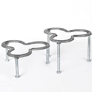 Desyeryamimi Camping Tripod,Campfire Tripod,Dutch Oven Tripod,Dutch Oven Table For Cooking-Steel Horseshoes,with Adjustable Height Legs- Ideal for Campfire Cooking and Cast Iron Dutch Oven(10"X 10")