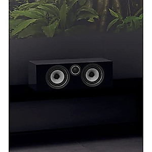 Bowers & Wilkins HTM72 S2 Center-Channel Loudspeaker - High-Performance 2-Way Speaker, Dual Continuum Cone Mid/Bass, Carbon Dome Tweeter, More Compact Center Speaker in Series, Gloss Black