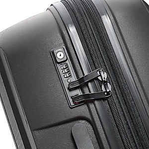 Delsey Paris Unisex Adult Expandable Suitcase, Black, M (71 cm-81 L + 8 L)