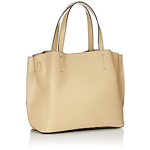 Legato Largo LH-P0002 Women's 2-Way Tote Bag, Shoulder Bag, Lightweight, A5, Beige