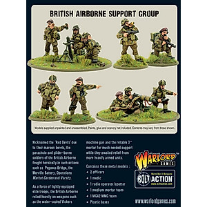 Bolt Action WWII Wargame Allies British Airborne Support Group Miniatures