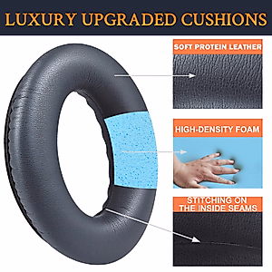 SoloWIT Protein Leather Earpads Cushions for Bose Headphones, Replacement Ear Pads for Bose QuietComfort 15 QC15 QC25 QC2 QC35/Ae2 Ae2i Ae2w/SoundTrue & SoundLink Around-Ear Series - Titanium