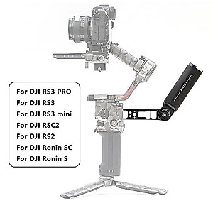 AUKTU Handle for DJI Ronin, Gimbal Handgrip Accessories, Adjustable Sling Handle Grip for DJI Ronin S, Ronin SC, RS3, RS2, RS3 mini, RS3 Pro, SC2, Load Capacity up to 13.2 lb, for Low Angle Shots V2.0