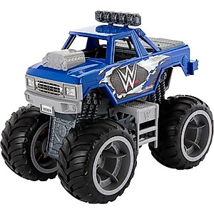 Mattel WWE Action Figure & Vehicle Playset, Wrekkin Slam Crusher Monster Truck with 8 Breakaway Parts