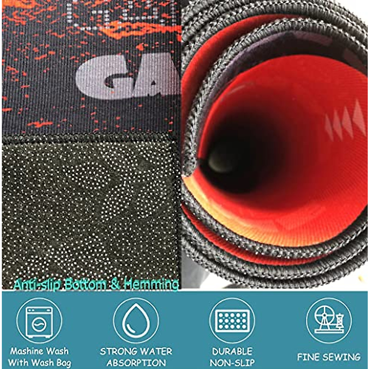 Video Game Area Rugs Gamepad Controller Printed Area Rugs Modern Teens Gamer Theme Floor Mat Home Non-Slip Carpet Doormats for Leisure/Living/Bedroom/Playing Room Home Decor