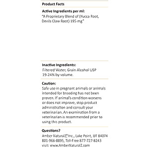 Amber NaturalZ Catizol Simply Comfort Herbal Supplement for Cats | Feline Support for Occasional Discomforts and Normal Body Temperature | 4 Fluid Ounce Glass Bottle | Manufactured in The USA