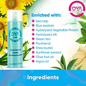 OYA Care R.O. Hair Conditioner 236 ml Daily Hair Conditioner for Damaged Dry Hair - Nourishing Sulfate Free Conditioner - Hydrating Lightweight Conditioner for Normal and Color Treated Hair