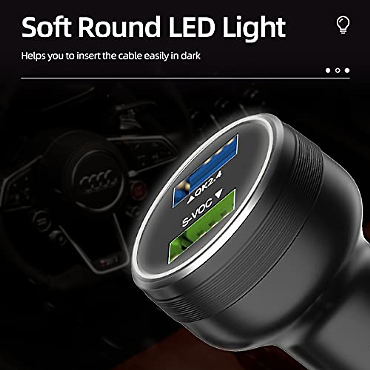 Warp Charge 30W 65W Car Charger Supervooc for Oneplus 11 10 9 Pro 9R 8T 10T 8 7T Nord N20 N300 N10 N100 N200 5G Dash Charge Car Fast Charging One Plus 7 6T 6 Black