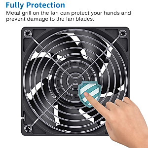 GDSTIME 1238 48V Fan, 120mm x 38mm Dual Ball Bearings DC Brushless Cooling Fan