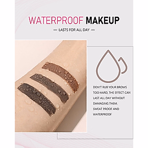 Yfulfill Grey Eyebrow Pencil for Older Women, Gray Eyebrow Pencil for Older Women Waterproof, Eye Brow Pencils for Women Grey, Eyebrow Pen for Gray Hair