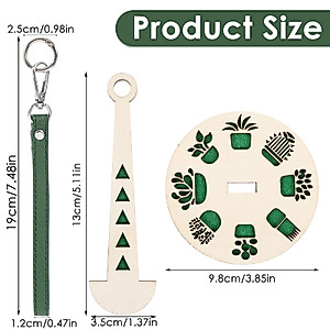 Wrist Yarn Holder for Crocheting, Portable Wooden Yarn Ball Holder with Leather Wrist Strap, Detachable Crochet Yarn Holder Yarn Ball Minder Stand Spinner for Knitting Craft Lovers Storage