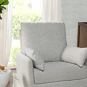 Davinci Juno Swivel Glider in Frost Grey, Greenguard Gold & CertiPUR-US Certified