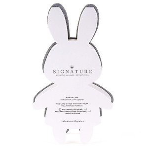 Hallmark Signature Easter Card for Kids (Fuzzy Plush Bunny)