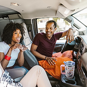 PERRIFIC 30 oz Tumbler with Handle and Straw Lid Leak Proof, Chicken and Rooster Design Coffee Travel Mug with Handle Insulated for Hot and Cold Drink Ice, Mother's Day Birthday Gifts for Women Mom