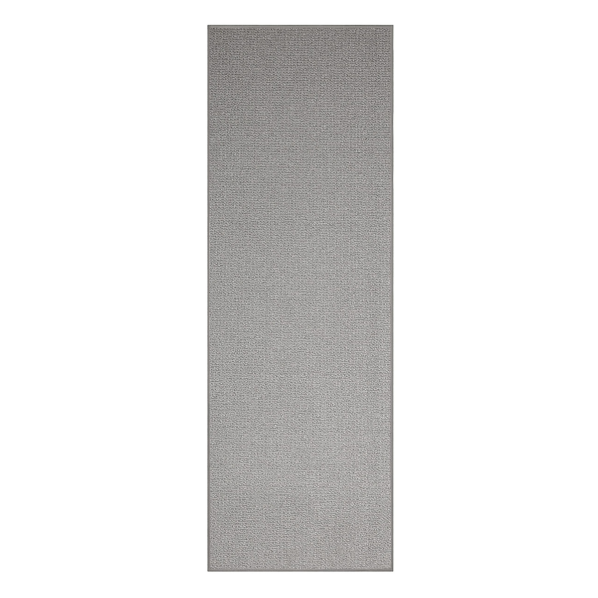 Furnish my Place Abstract Contemporary Striped Pattern Modern Plush Two Tone High Low Pattern Rug Carpet, Hallway Entry Carpet, Contemporary Runner Rug, Made in USA - Iconic Grey, 2' x 12'