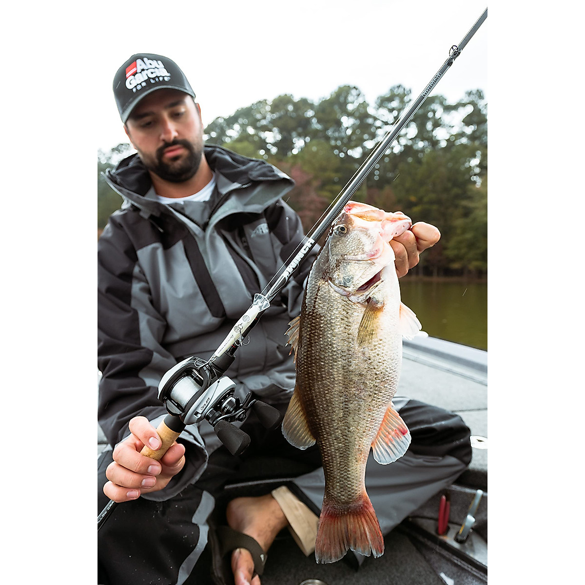 Abu Garcia Winch Casting Fishing Rod, Black, 7' - Medium Heavy - 1pc