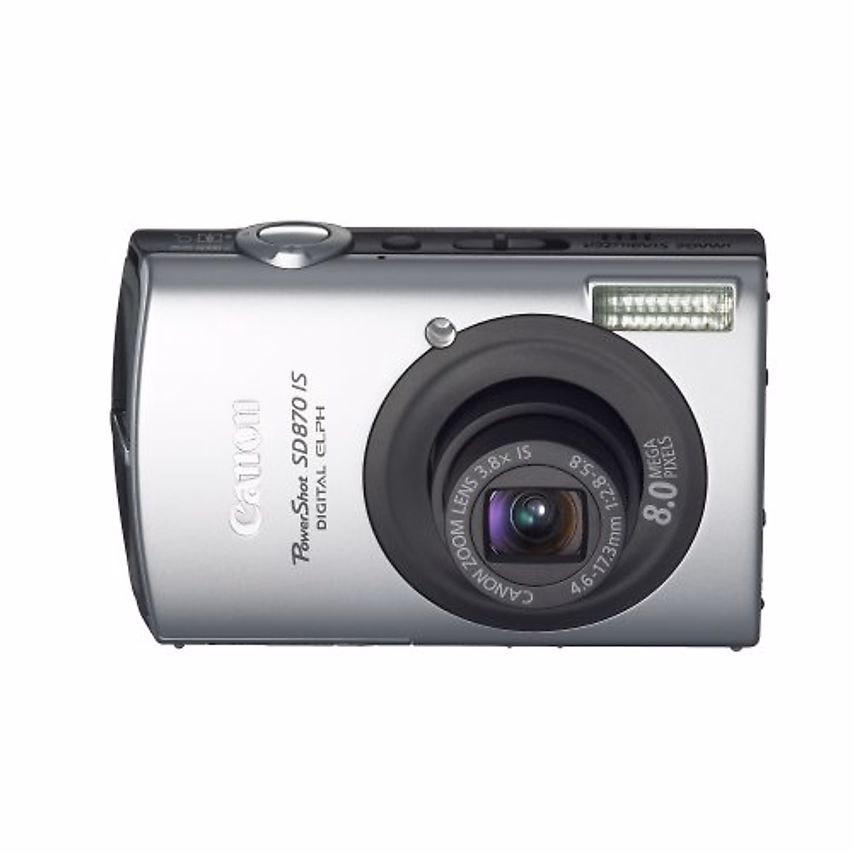 Canon PowerShot SD870IS 8MP Digital Camera with 3.8x Wide Angle Optical Image Stabilized Zoom (Black)