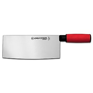 Dexter 8" x 3¼" Chinese chef's knife, red handle
