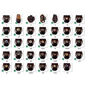 The Lady Texan Genuine Brown Leather Snuff Can Holder with Snap Closure