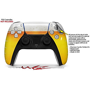 WraptorSkinz Skin Wrap compatible with Sony PS5 DualSense Controller Beer (CONTROLLER NOT INCLUDED)