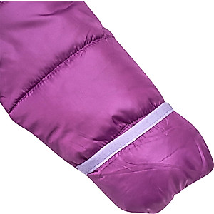 Pink Platinum Baby Girls' One-Piece Puffer Winter Snowsuit with Hood (Newborn & Infant), Size 18/24M, Plum