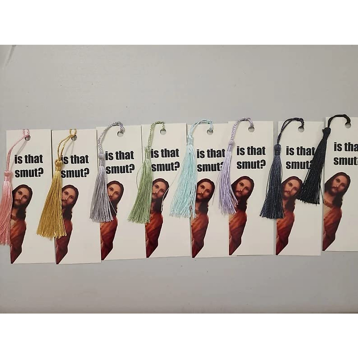 Multi Color Bookmarks, Peeking Jesus, is That Smut?, Bookmark Gift (No Tassel)