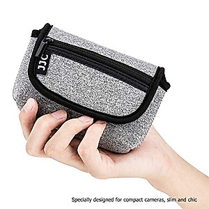JJC Compact Camera Case Travel Pouch Sleeve for Sony ZV1F ZV-1F ZV1 ZV-1 RX100 VII VI VA W800 W830 WX350 Canon G7X G5X G9X SX740 Olympus TG-6 TG-5 TG-4 Fujifilm XP130 XP140 XP90 Ricoh GR III II & More