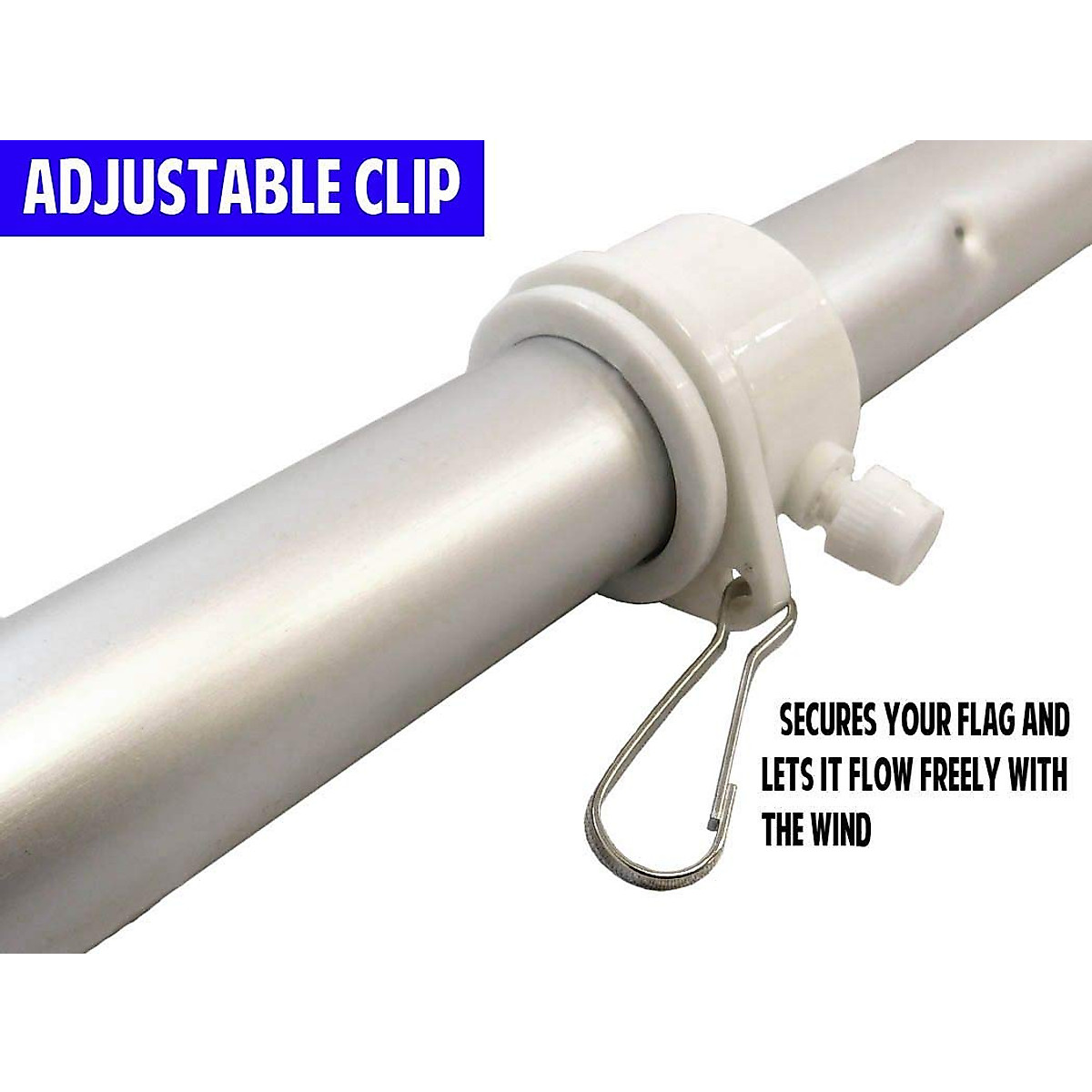 Infinity Republic - Daycare Windless Full Sleeve Banner Swooper Flag & Pole Kit - Perfect for Daycares, Schools, Gyms, Child Care etc!