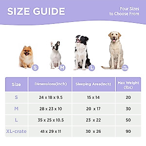 Lesure Orthopedic Dog Bed Sofa for Small Dogs & Cats, Waterproof Dog Couch with Removable Washable Cover, Cute Aesthetic Pet Sofa Couch with Egg Crate Foam(24" x 18" x 9.5", Cream)