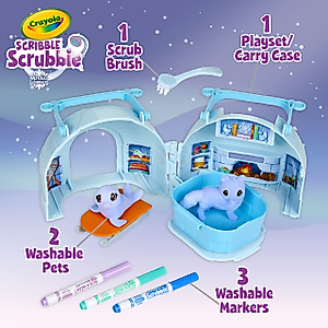 Scribble Scrubbie Pets Arctic Igloo, Color Change Pets & Storage Case, Gift for Girls & Boys