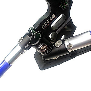 Ace Hunter Black Archery Single Side Adjustable V-bar Quick Disconnect Mount Adjustable Bow Rod Stabilizer