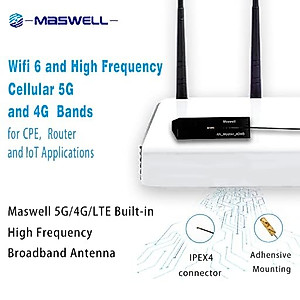 Maswell Internal Antenna Triple Band WiFi for wimax zigbee Bluetooth WiFi 2.4G WiFi 5G WiFi 6 and WiFi 6E WiFi 7 LTE Bands High Gain ipex 10cm