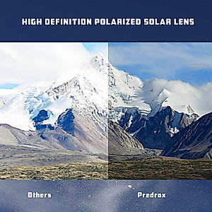 Predrox Dark Black Si Ballistic M Frame 2.0 Lenses & Rubber Kits Replacement for Oakley Sunglass Polarized