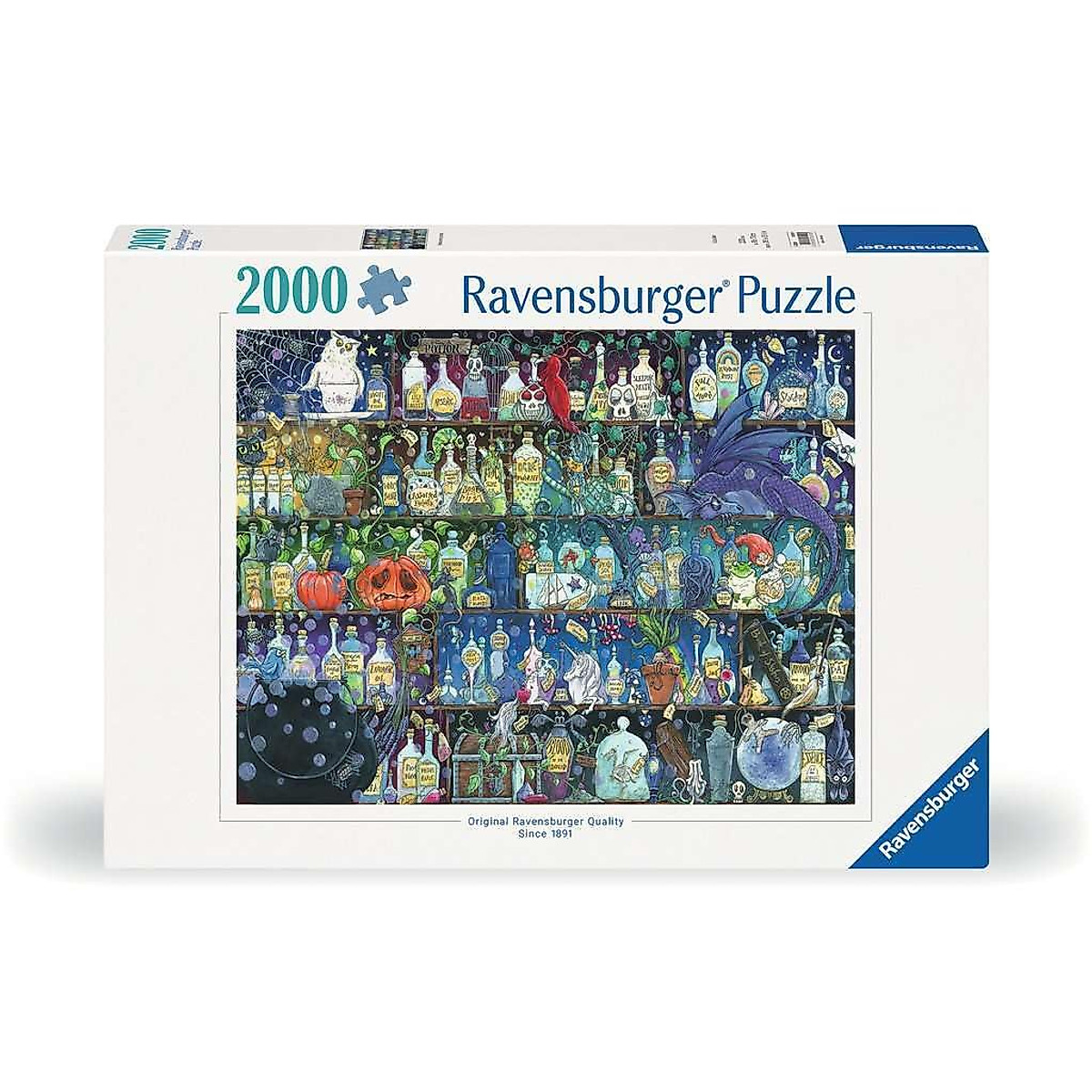 Ravensburger 16010 Poisons and Potions 2000 Piece Piece Jigsaw Puzzle for Adults – Every Piece is Unique, Softclick Technology Means Pieces Fit Together Perfectly