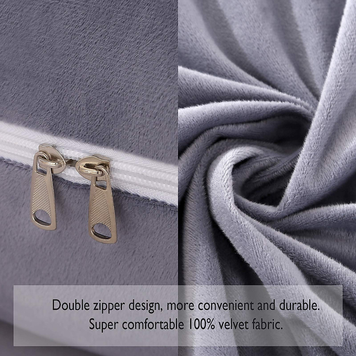 Pregnancy Pillow for Pregnant Women,Full Body Pillows for Sleeping,C Shaped Maternity Pillows for Side Sleepers,Support Back, HIPS, Legs and Belly, Removable Washable Soft Cover (Gray)