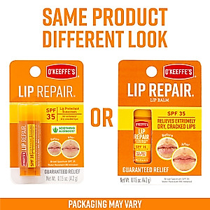 O'Keeffe's Lip Repair SPF 35 Lip Balm Stick, (Pack of 1)